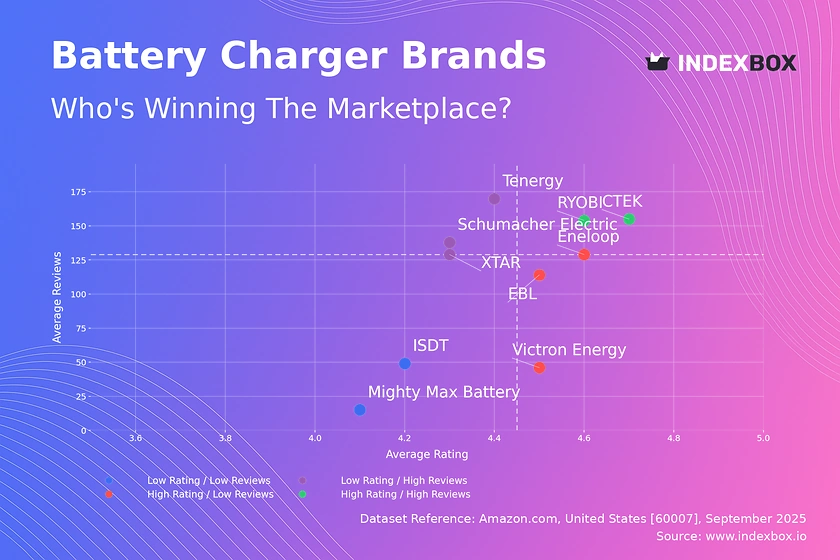 Battery Charger Market Analysis: How Top Brands Like CTEK and RYOBI Dominate with High Ratings and Reviews