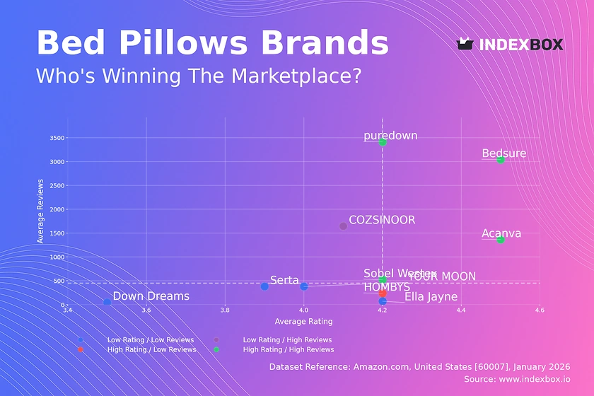 Bed Pillow Market Analysis: How Top Brands Win with Ratings and Reviews