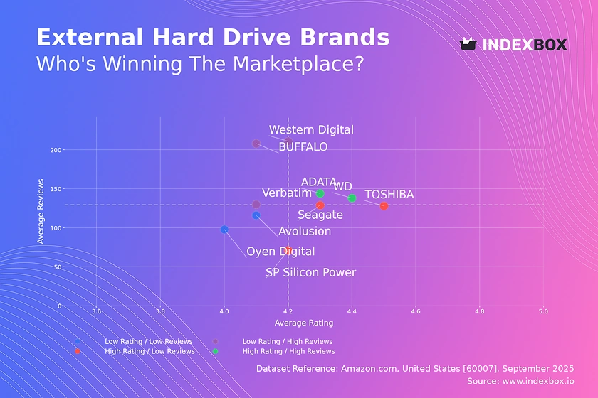 External Hard Drive Market Analysis: WD and ADATA Lead as Star Brands