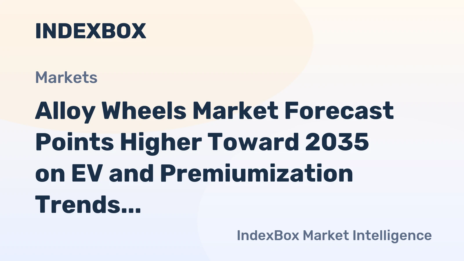 Alloy Wheels Market Forecast Points Higher Toward 2035 on EV and Premiumization Trends