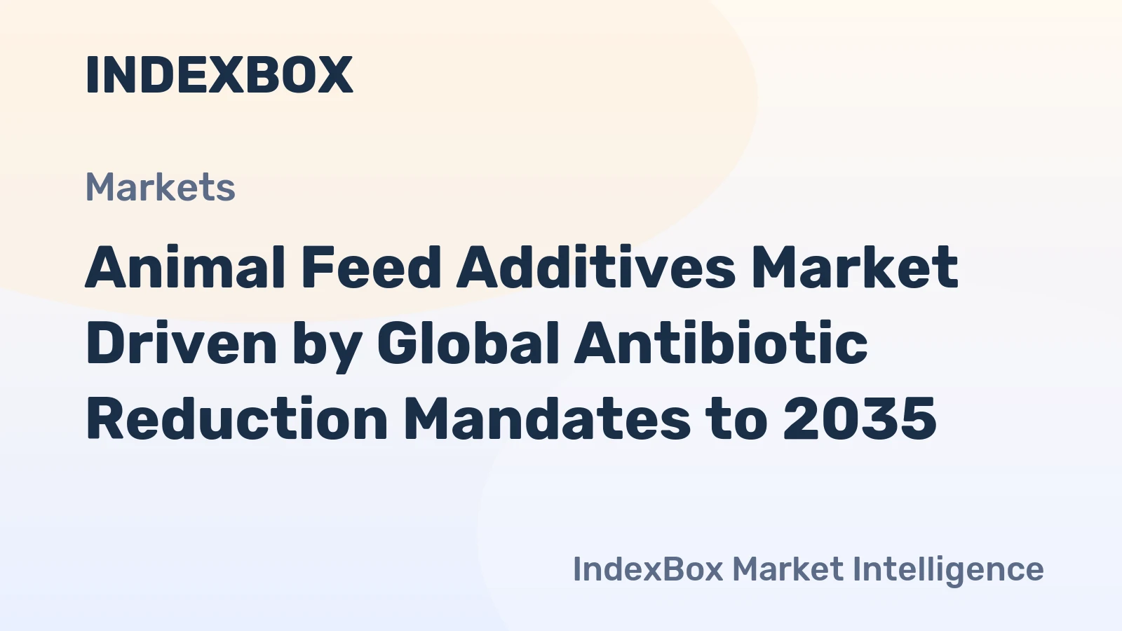 Animal Feed Additives Market Driven by Global Antibiotic Reduction Mandates to 2035