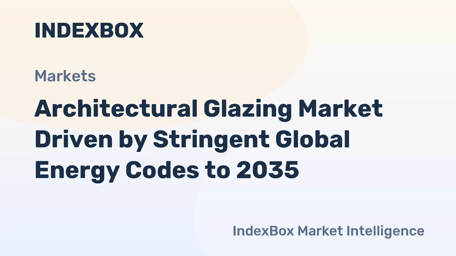 Architectural Glazing Market Driven by Stringent Global Energy Codes to 2035