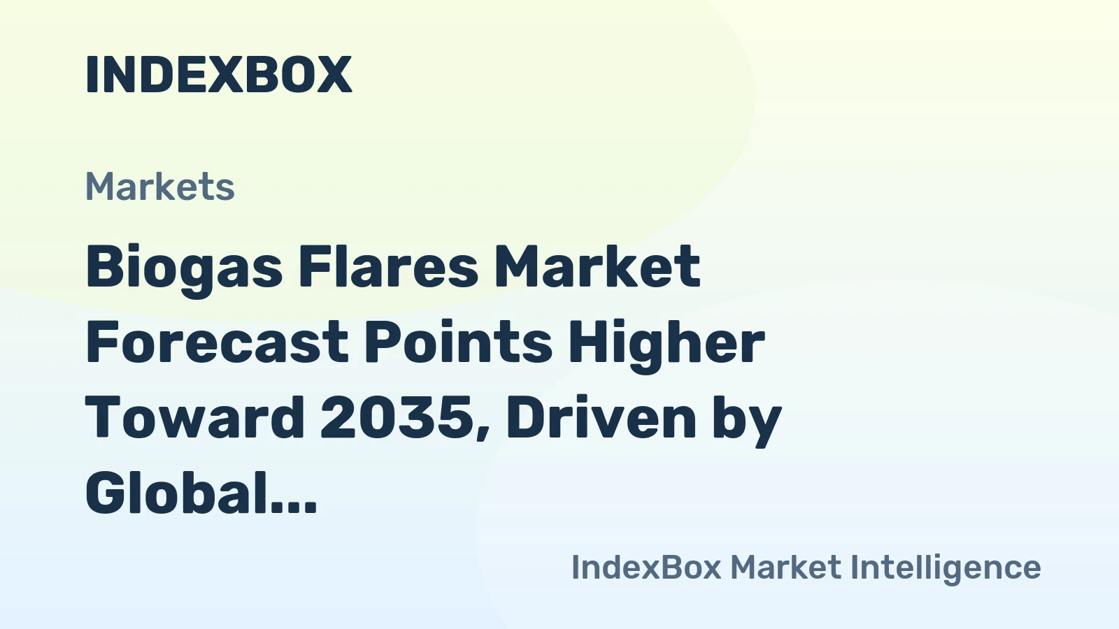 Biogas Flares Market Forecast Points Higher Toward 2035, Driven by Global Methane Abatement Mandates