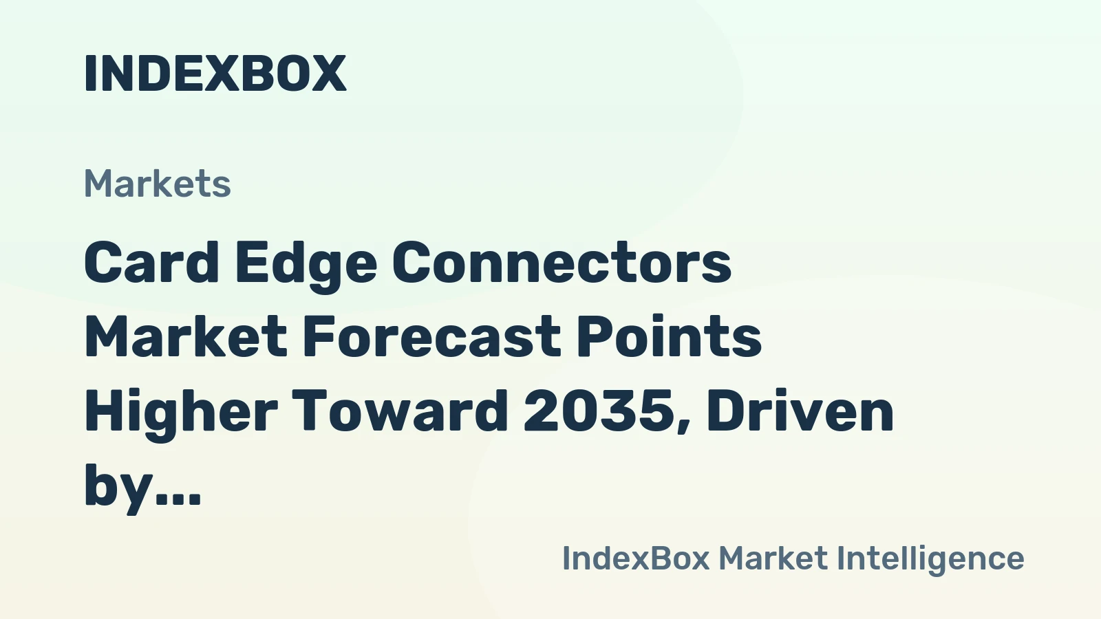 Card Edge Connectors Market Forecast Points Higher Toward 2035, Driven by Automotive Electronics