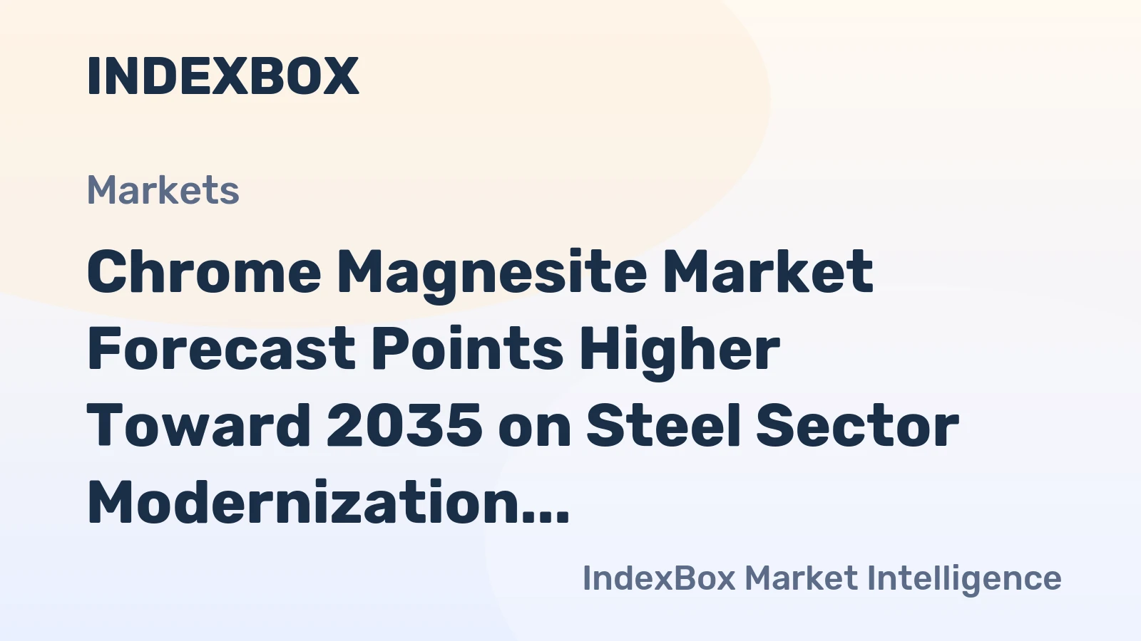 Chrome Magnesite Market Forecast Points Higher Toward 2035 on Steel Sector Modernization