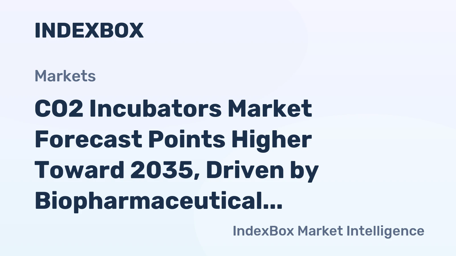 CO2 Incubators Market Forecast Points Higher Toward 2035, Driven by Biopharmaceutical R&D Expansion