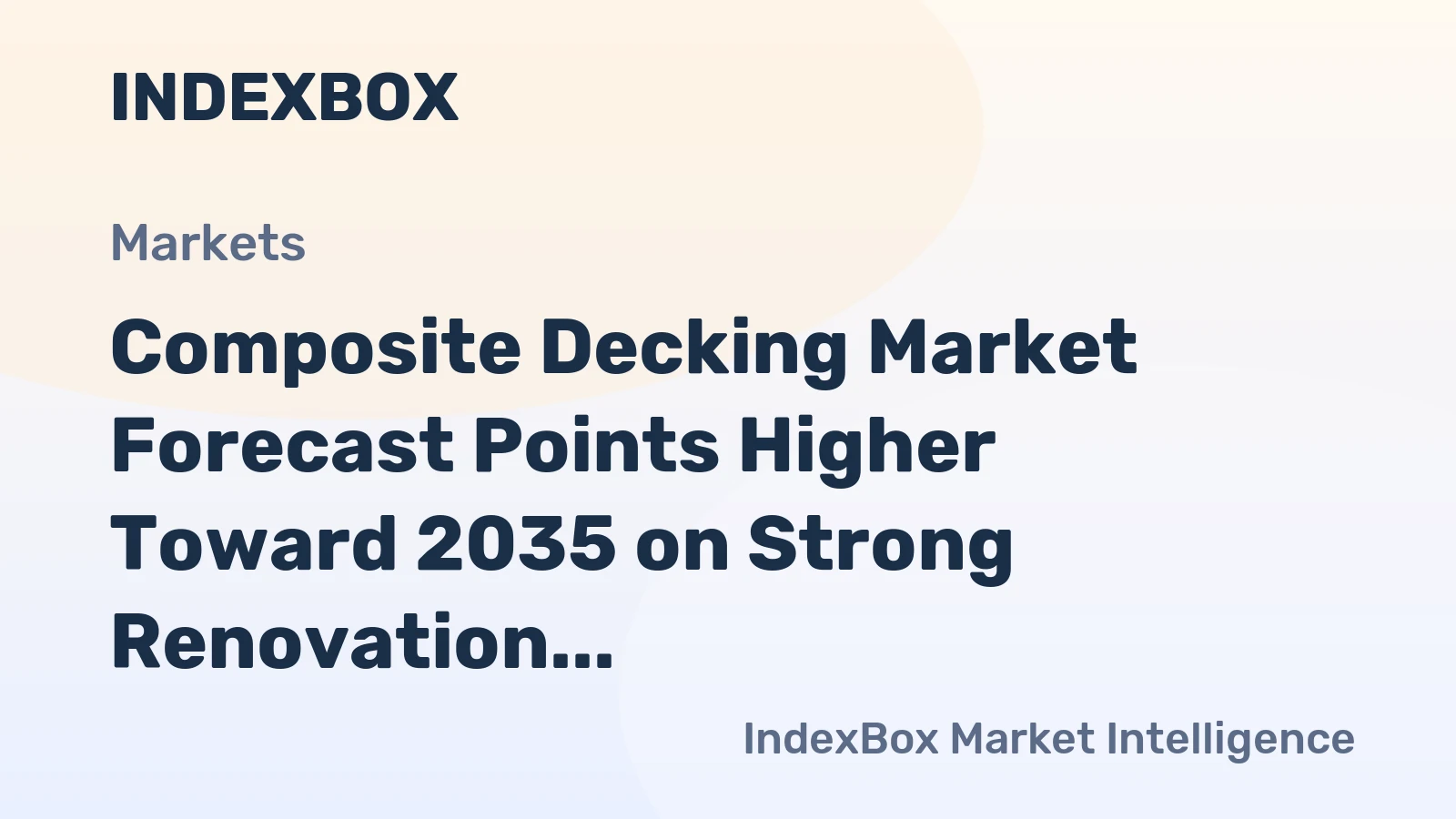 Composite Decking Market Forecast Points Higher Toward 2035 on Strong Renovation Demand