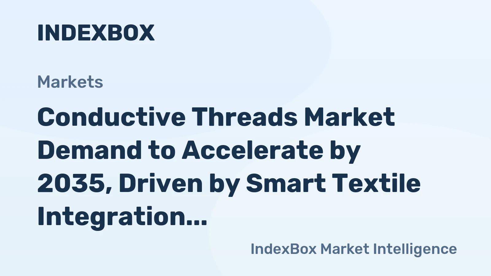 Conductive Threads Market Demand to Accelerate by 2035, Driven by Smart Textile Integration
