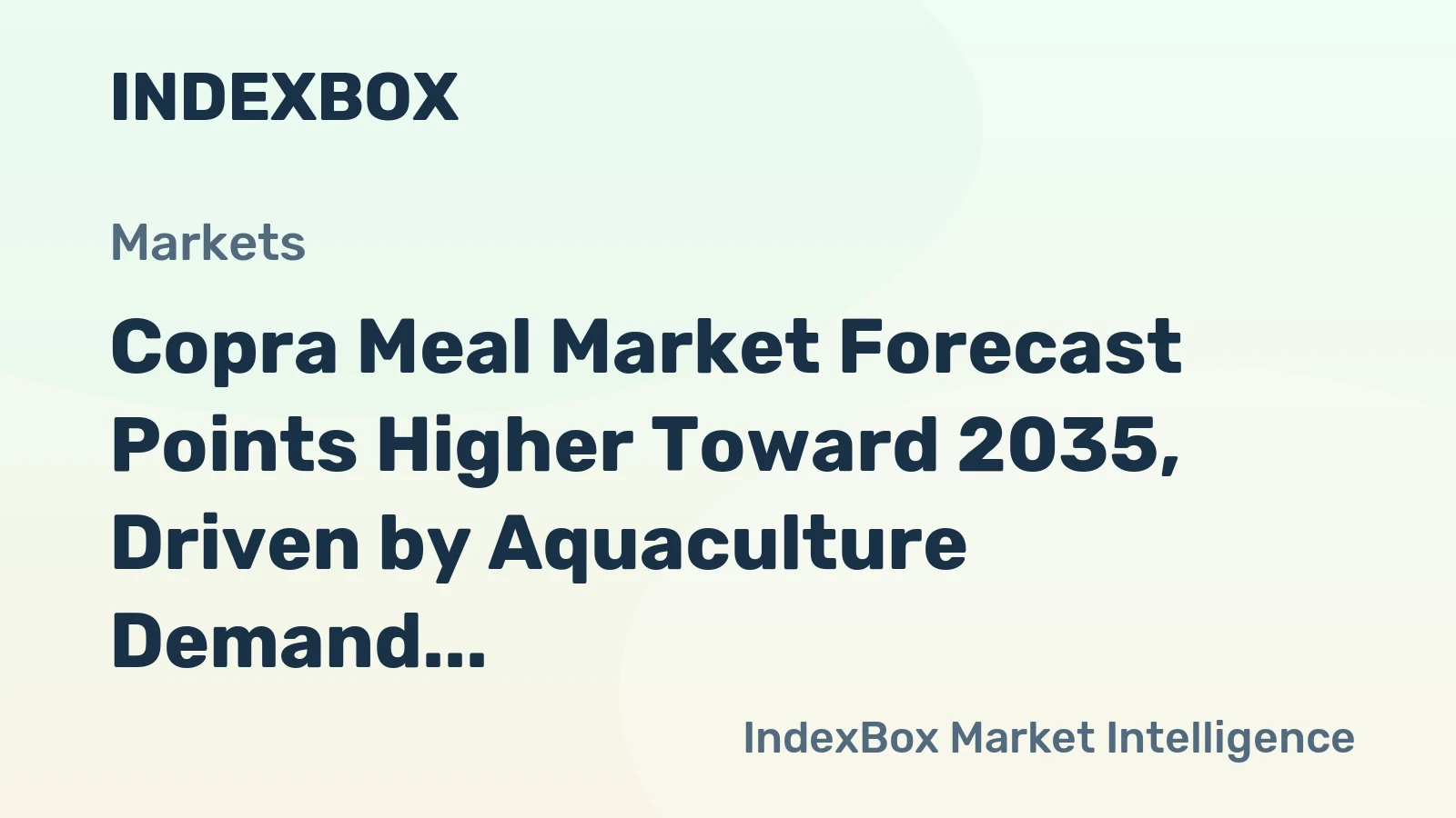 Copra Meal Market Forecast Points Higher Toward 2035, Driven by Aquaculture Demand
