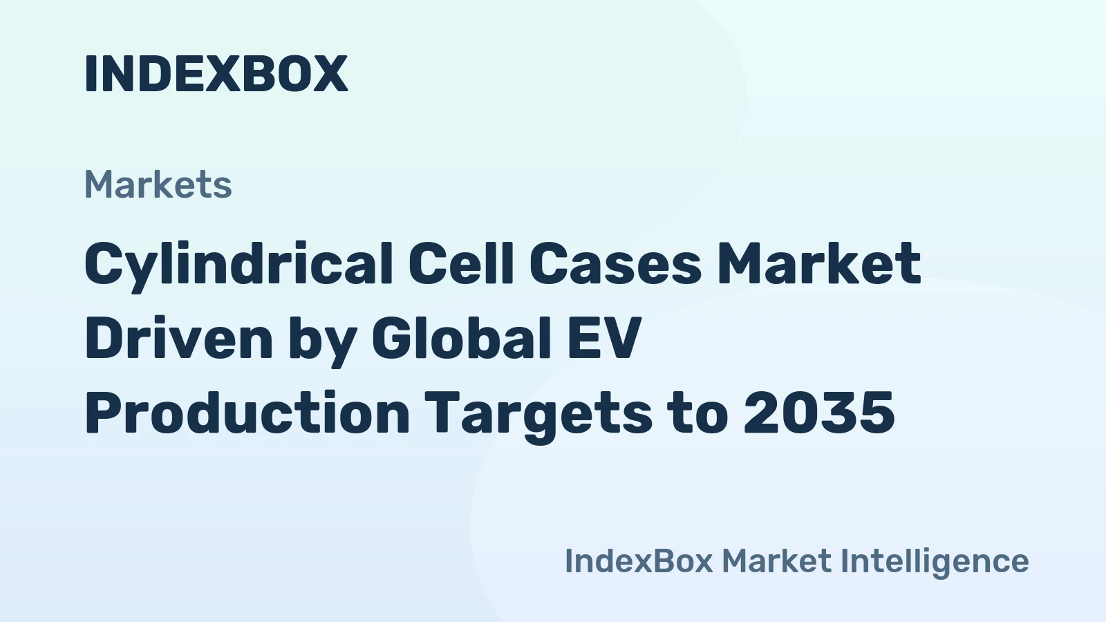Cylindrical Cell Cases Market Driven by Global EV Production Targets to 2035
