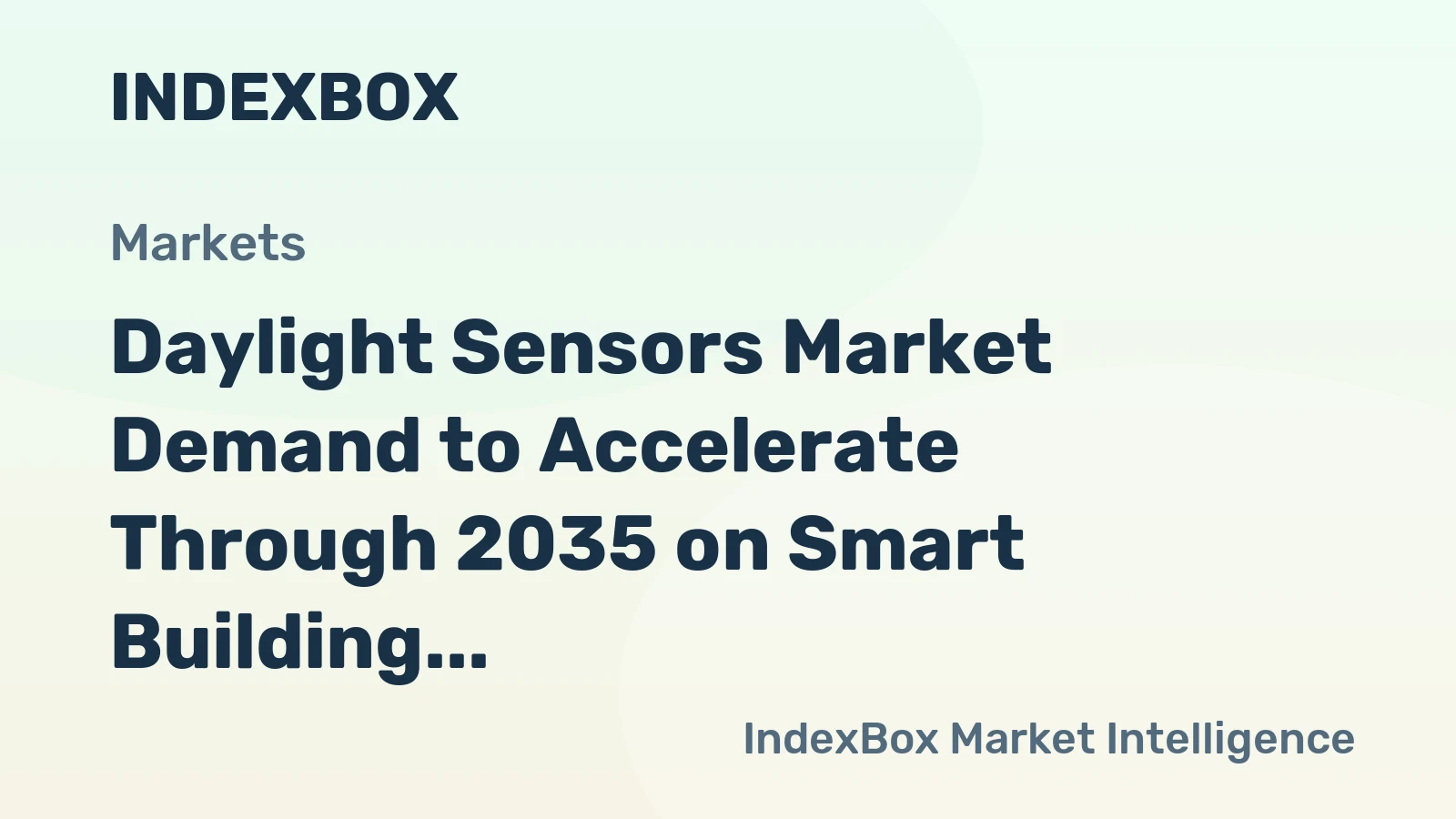 Daylight Sensors Market Demand to Accelerate Through 2035 on Smart Building Adoption