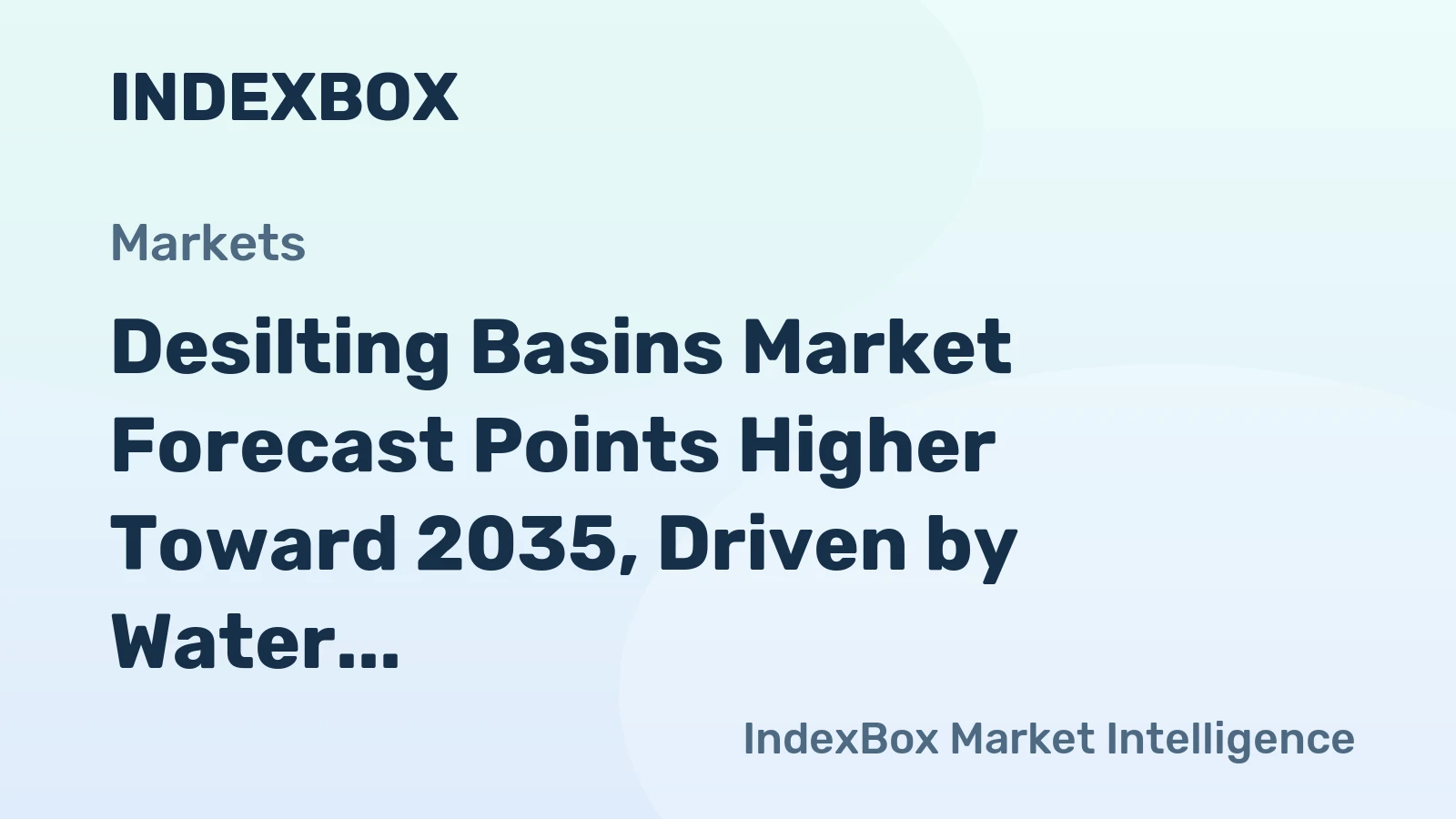 Desilting Basins Market Forecast Points Higher Toward 2035, Driven by Water Security Imperatives
