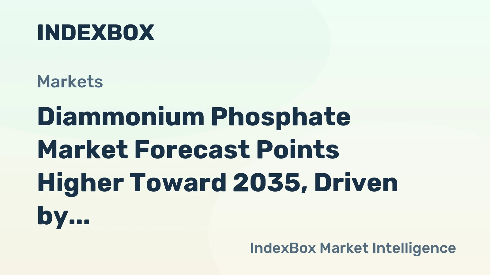 Diammonium Phosphate Market Forecast Points Higher Toward 2035, Driven by Global Food Security Imperatives