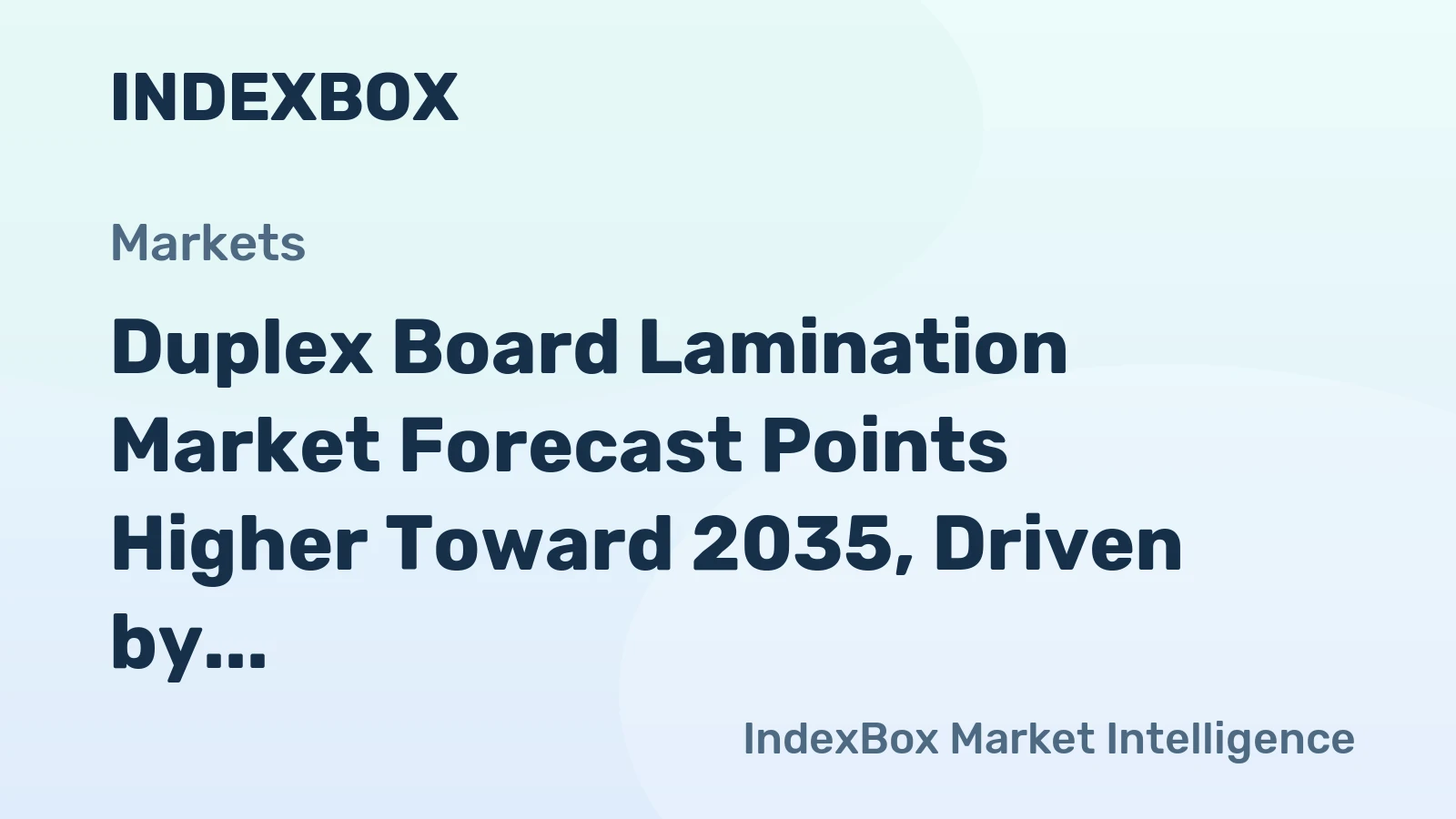 Duplex Board Lamination Market Forecast Points Higher Toward 2035, Driven by Premium Packaging Demand