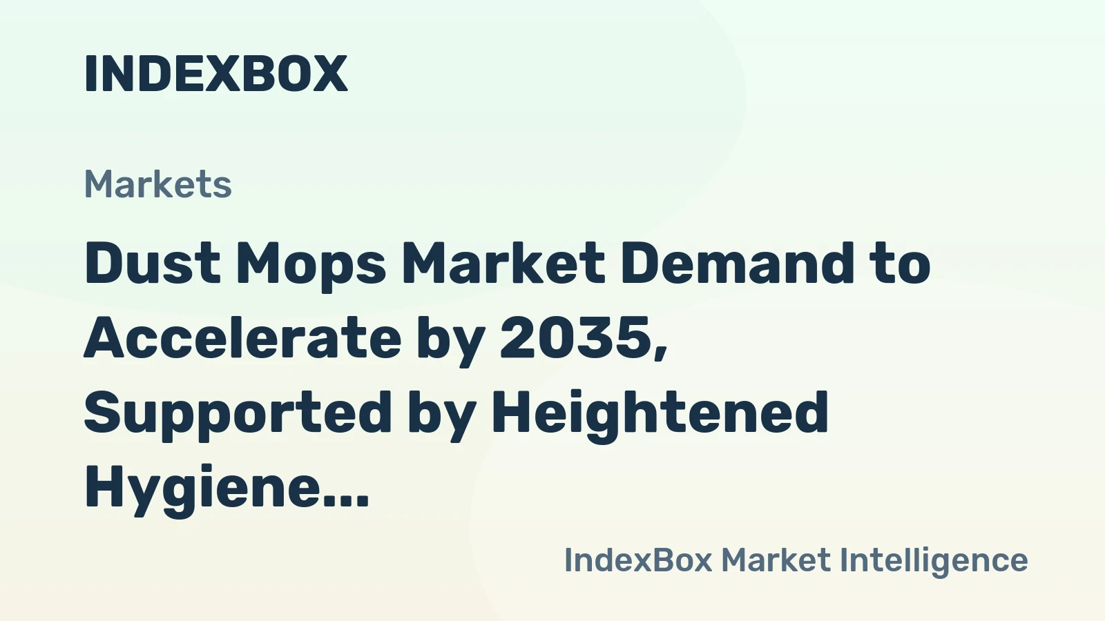 Dust Mops Market Demand to Accelerate by 2035, Supported by Heightened Hygiene Standards