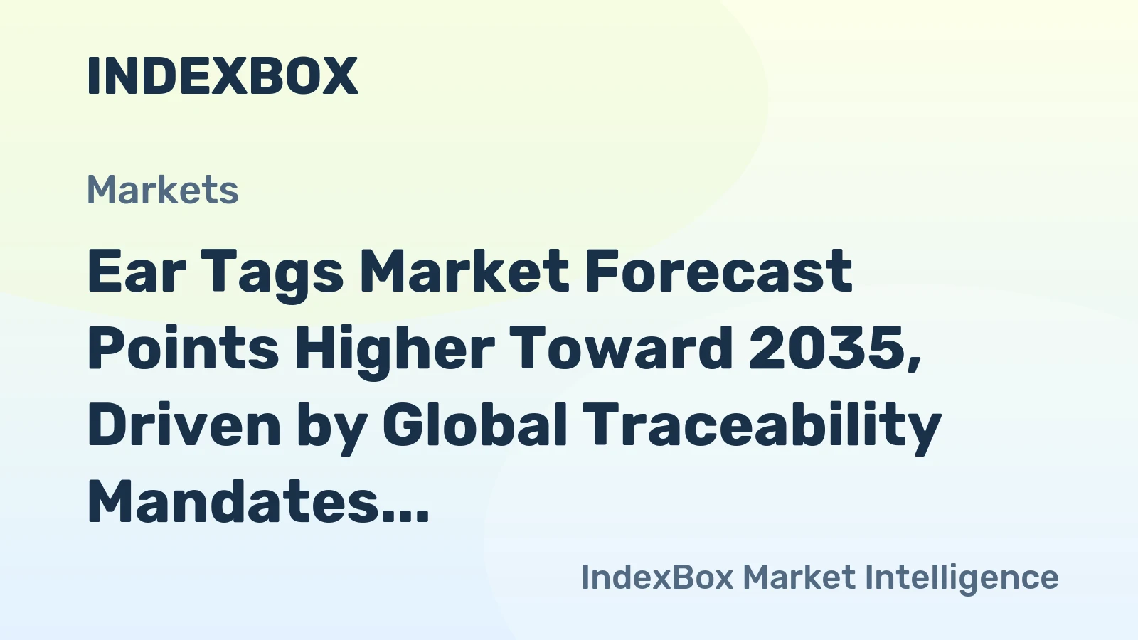 Ear Tags Market Forecast Points Higher Toward 2035, Driven by Global Traceability Mandates