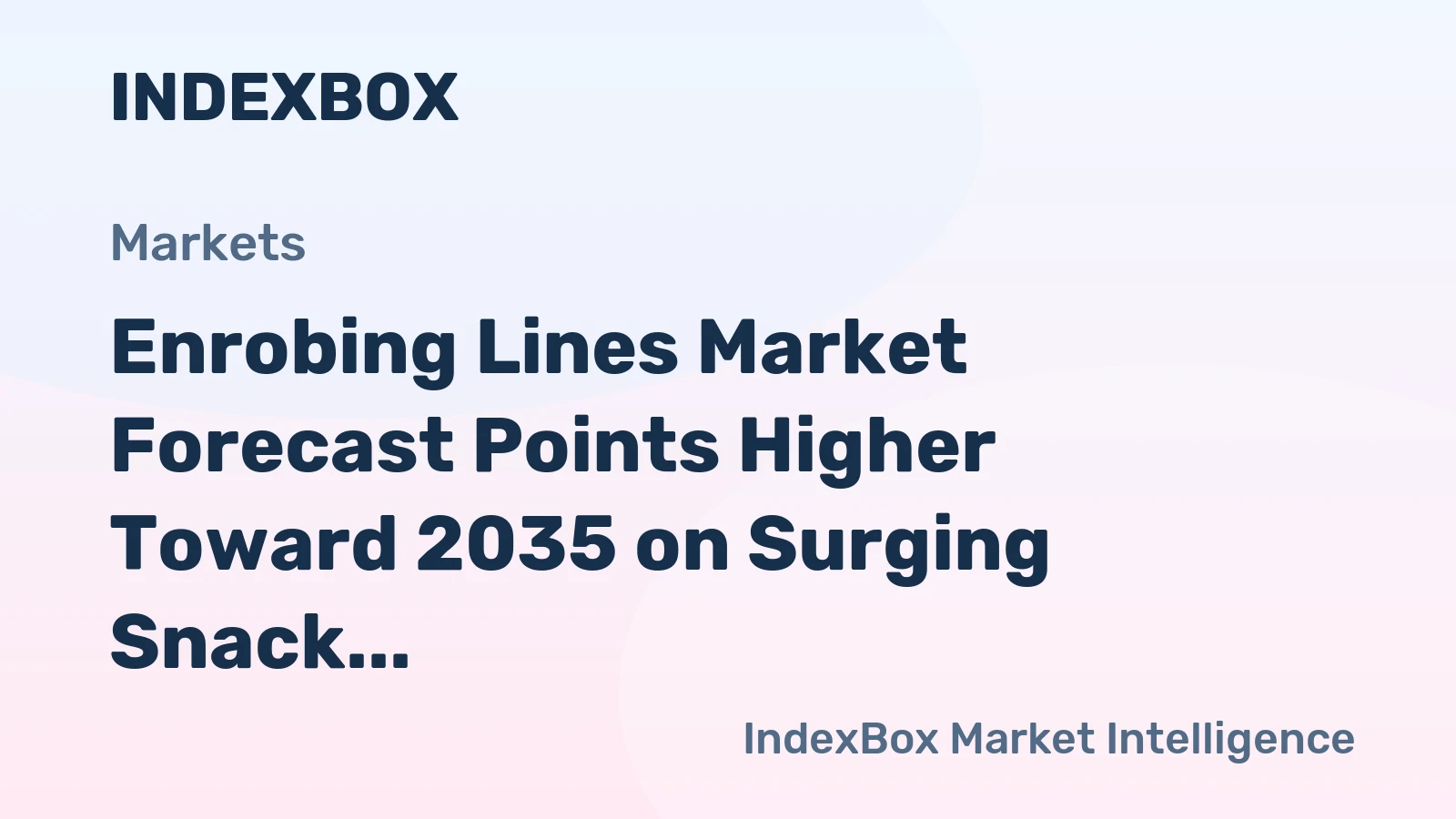 Enrobing Lines Market Forecast Points Higher Toward 2035 on Surging Snack Demand