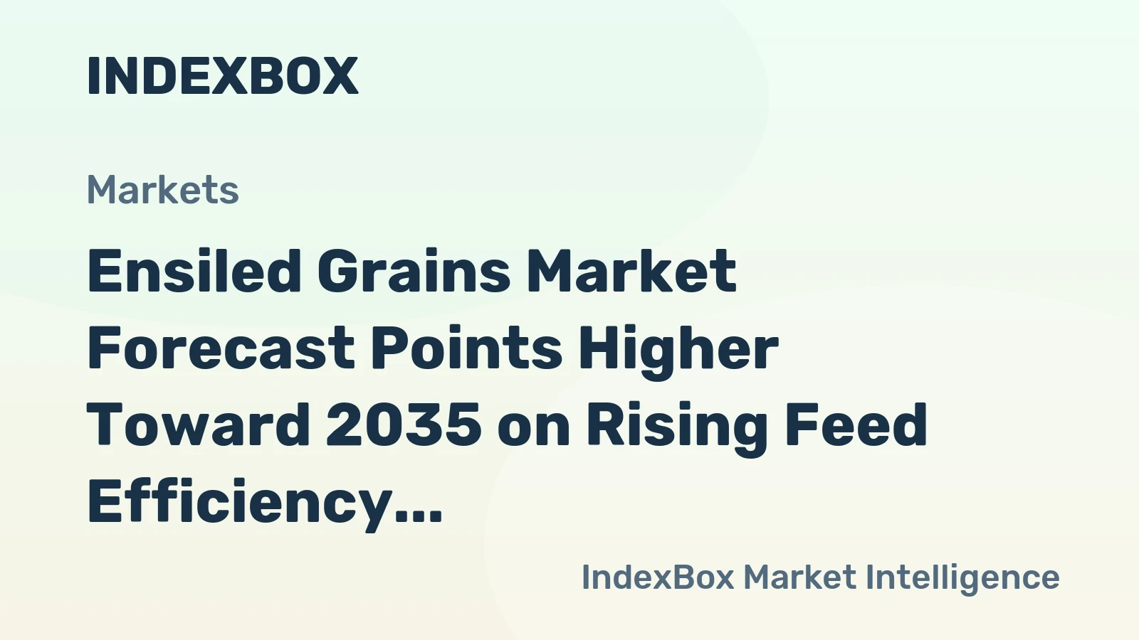 Ensiled Grains Market Forecast Points Higher Toward 2035 on Rising Feed Efficiency Demands