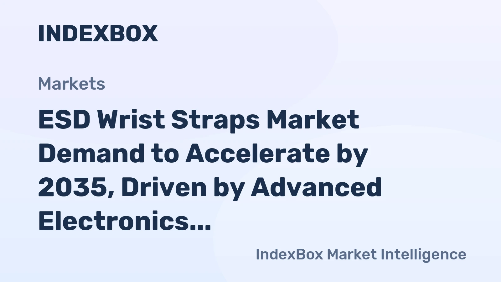 ESD Wrist Straps Market Demand to Accelerate by 2035, Driven by Advanced Electronics Manufacturing