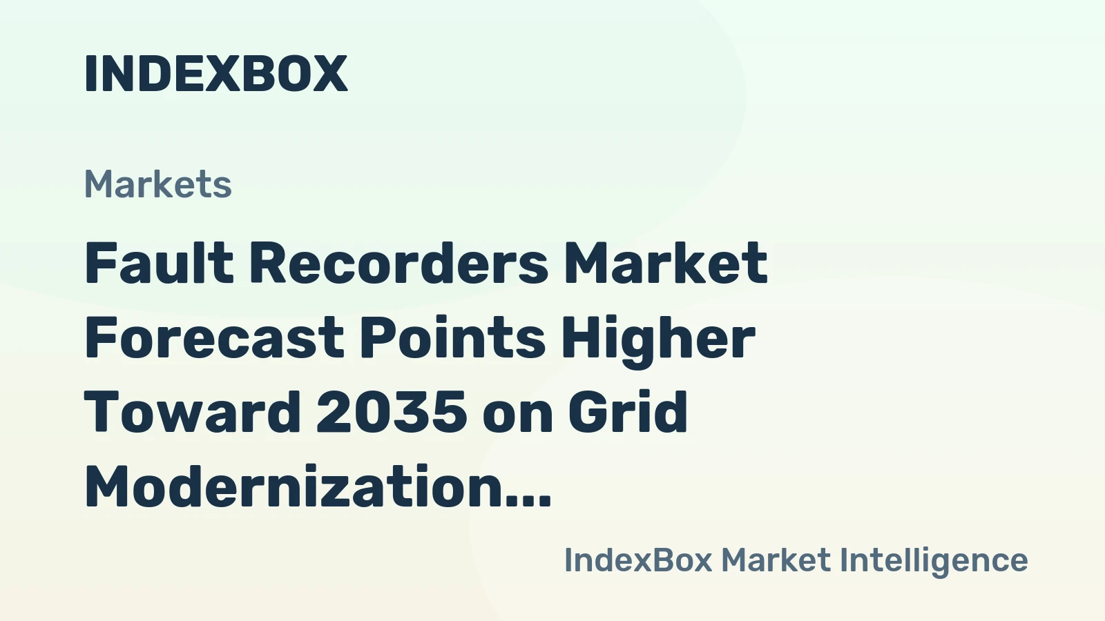 Fault Recorders Market Forecast Points Higher Toward 2035 on Grid Modernization Drive