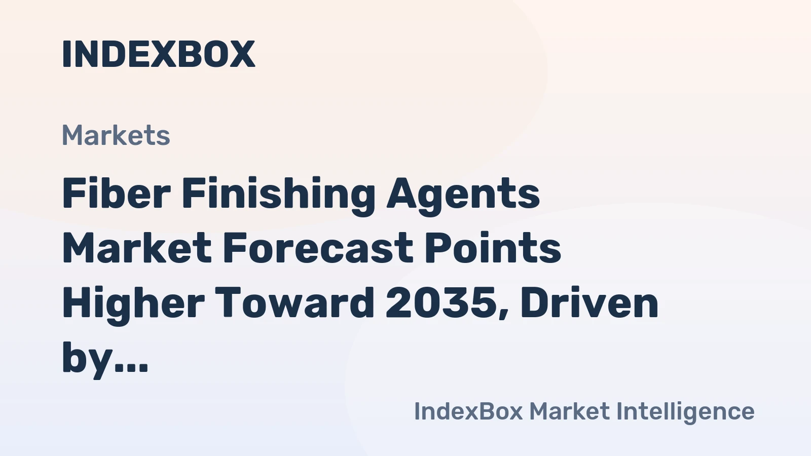 Fiber Finishing Agents Market Forecast Points Higher Toward 2035, Driven by Technical Textile Demand