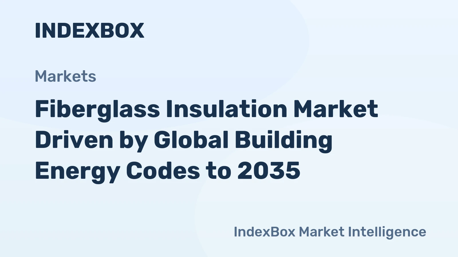 Fiberglass Insulation Market Driven by Global Building Energy Codes to 2035