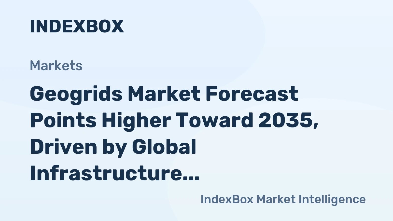 Geogrids Market Forecast Points Higher Toward 2035, Driven by Global Infrastructure Modernization