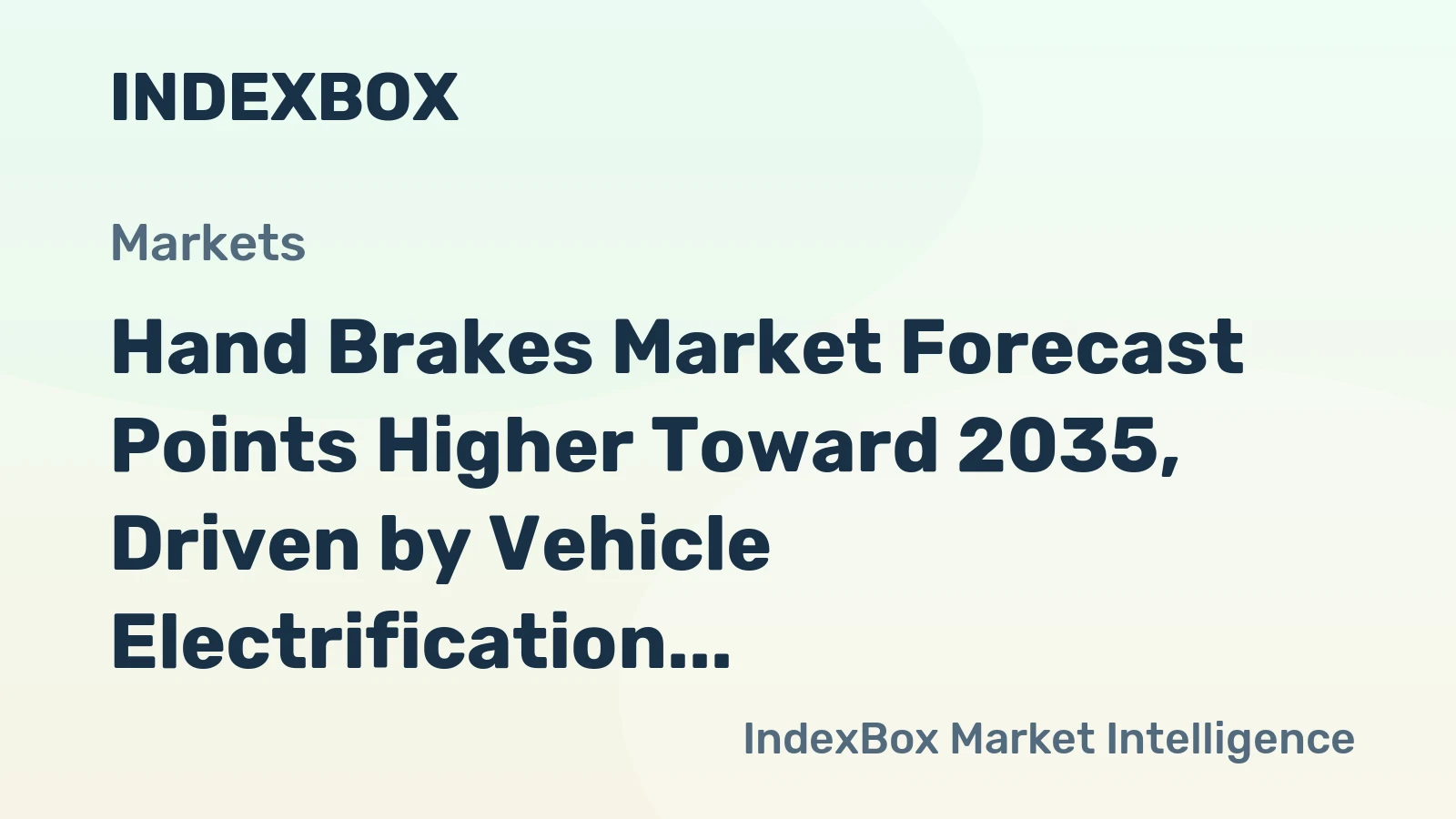 Hand Brakes Market Forecast Points Higher Toward 2035, Driven by Vehicle Electrification