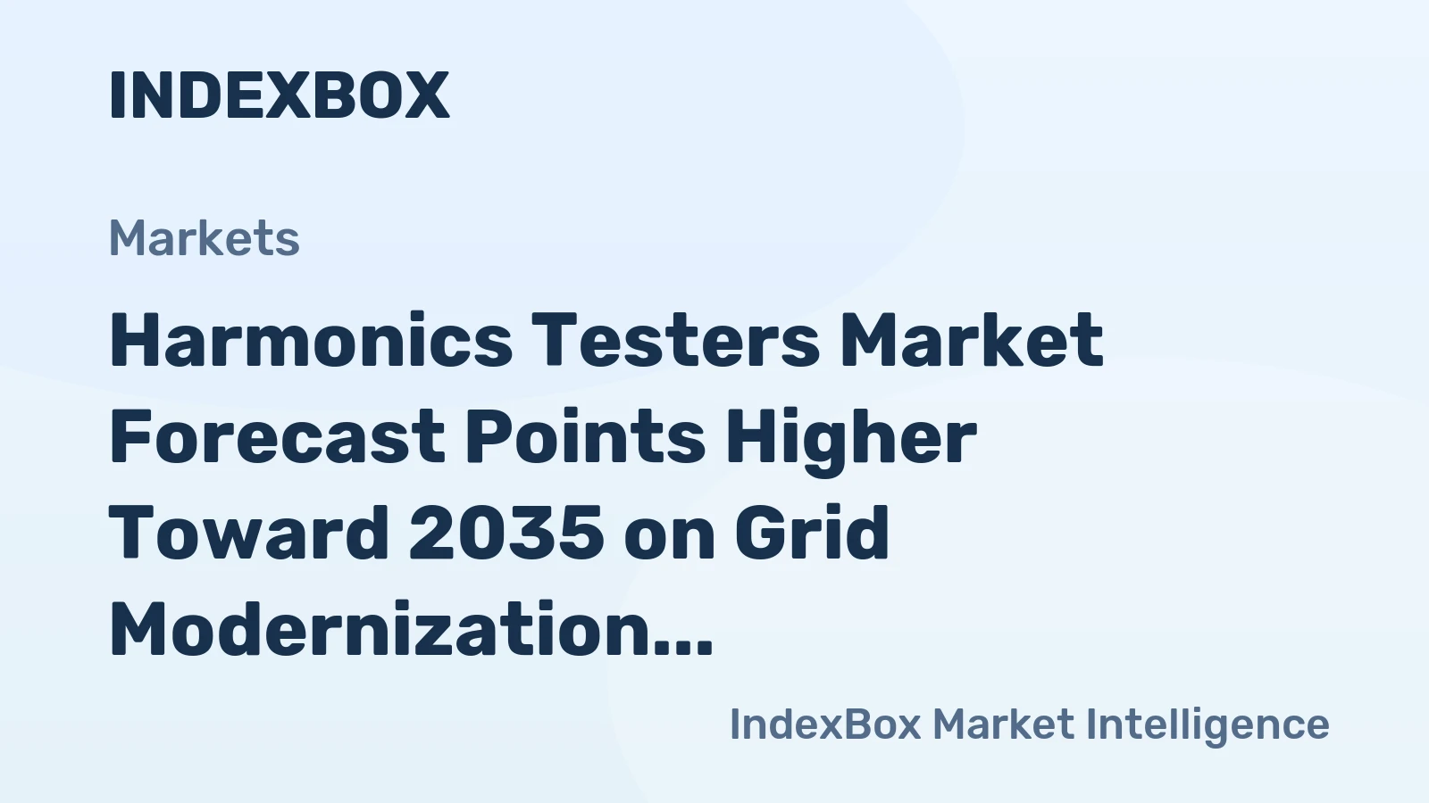 Harmonics Testers Market Forecast Points Higher Toward 2035 on Grid Modernization
