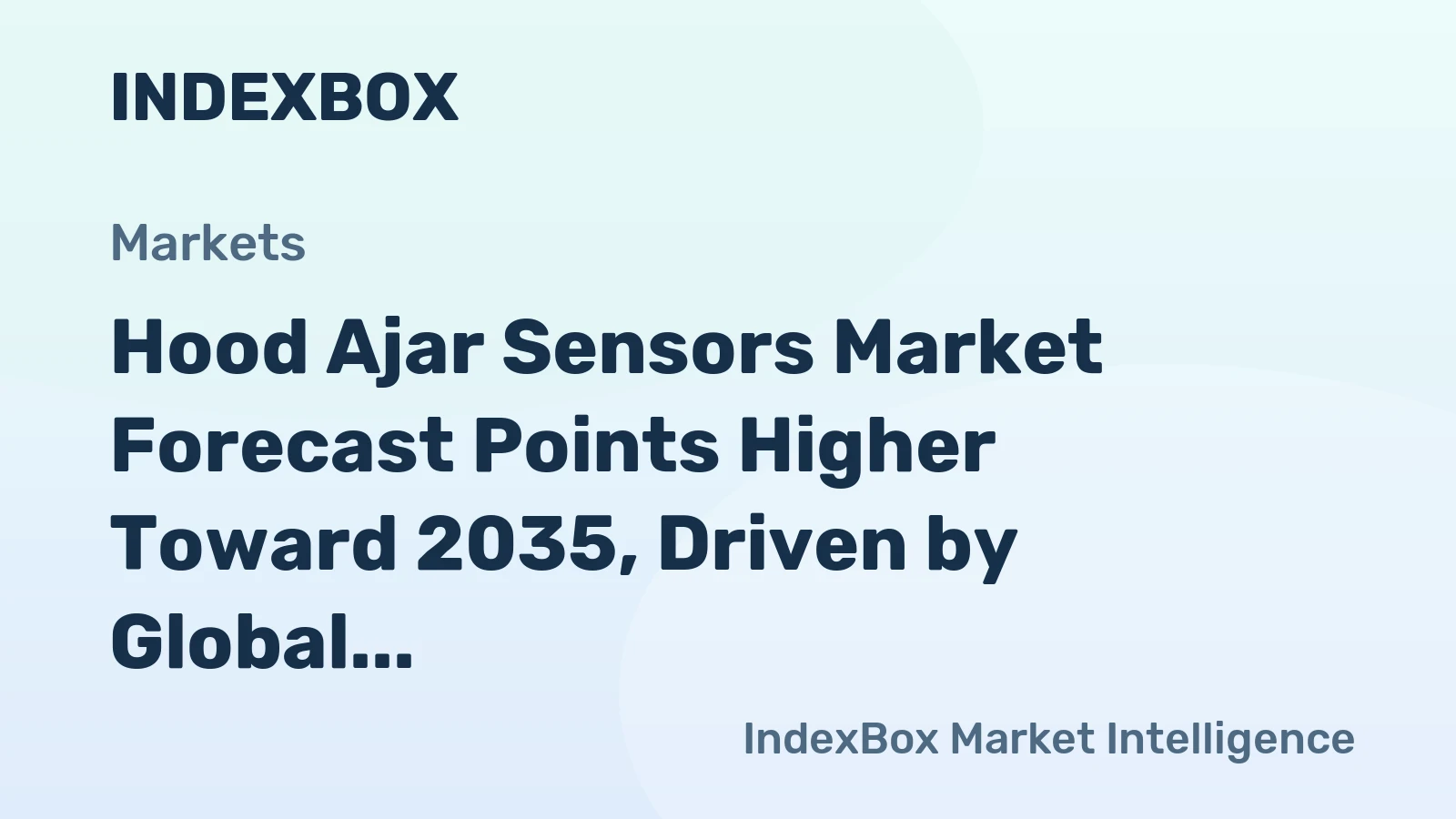Hood Ajar Sensors Market Forecast Points Higher Toward 2035, Driven by Global Safety Mandates