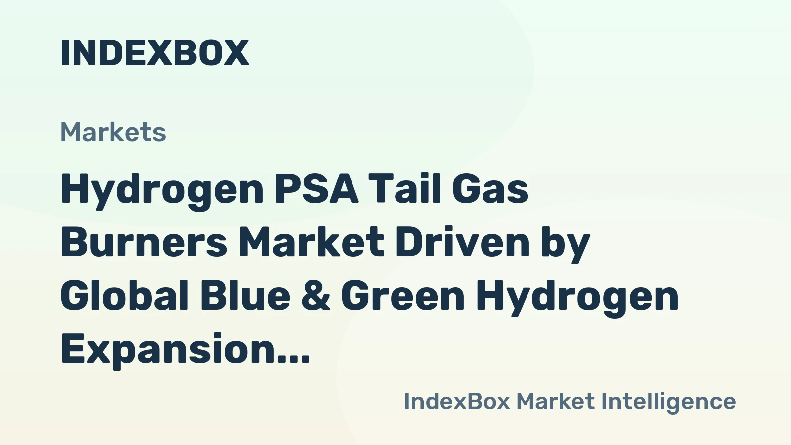 Hydrogen PSA Tail Gas Burners Market Driven by Global Blue & Green Hydrogen Expansion Through 2035