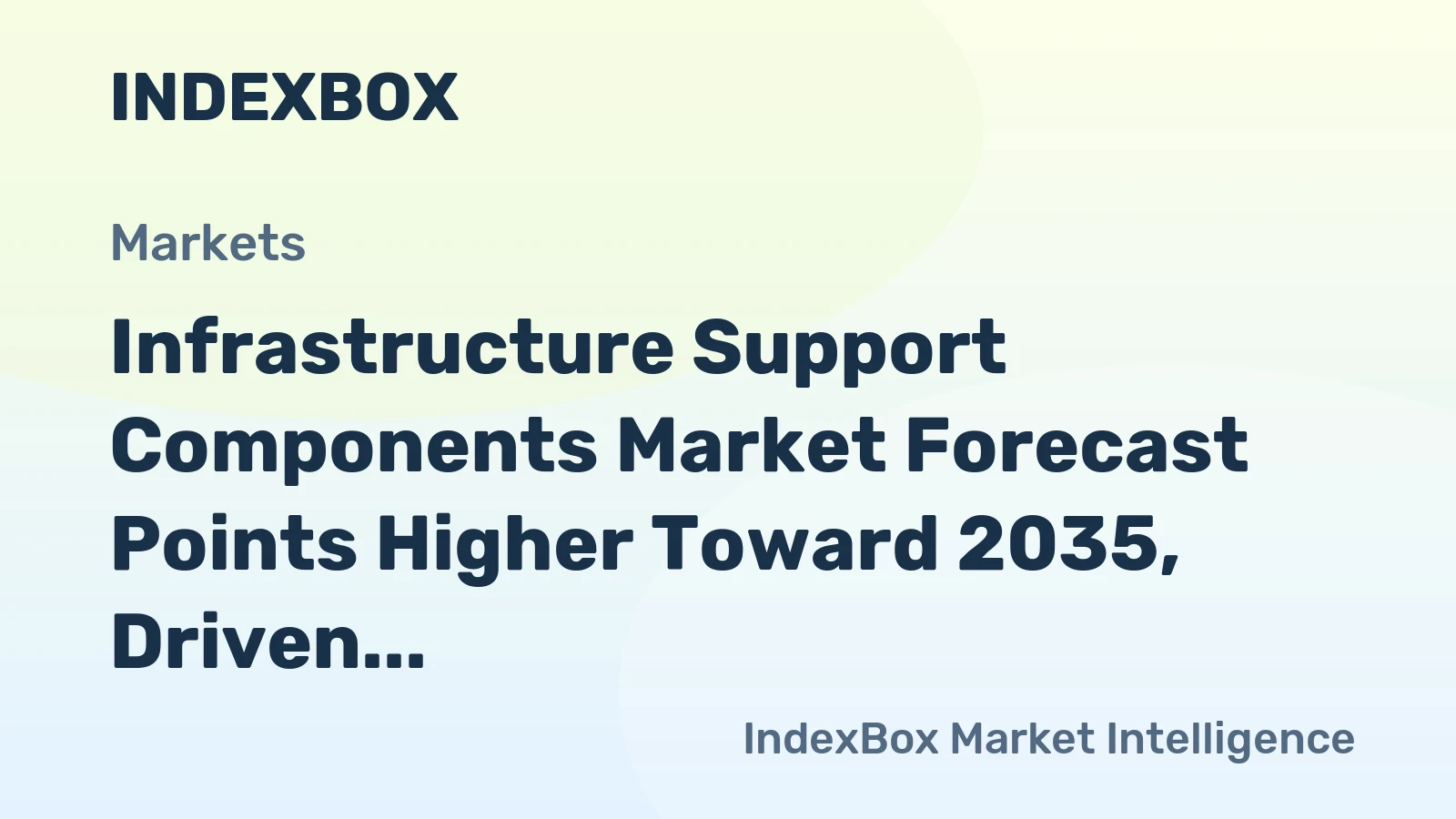 Infrastructure Support Components Market Forecast Points Higher Toward 2035, Driven by Global Infrastructure Modernization
