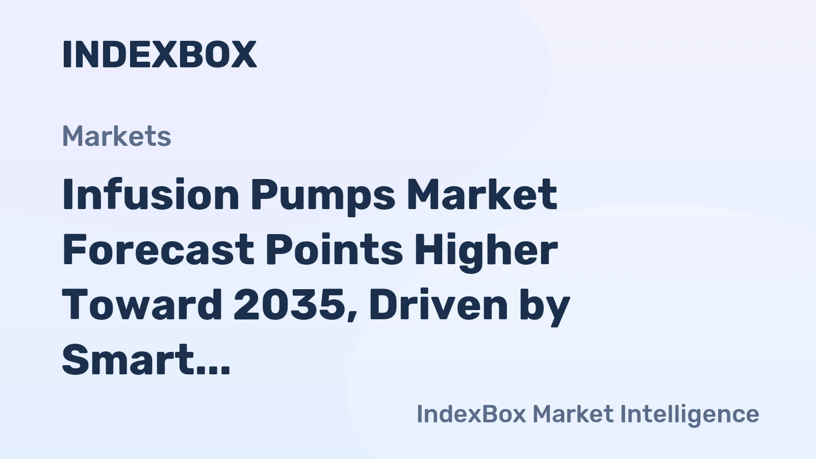 Infusion Pumps Market Forecast Points Higher Toward 2035, Driven by Smart Connectivity
