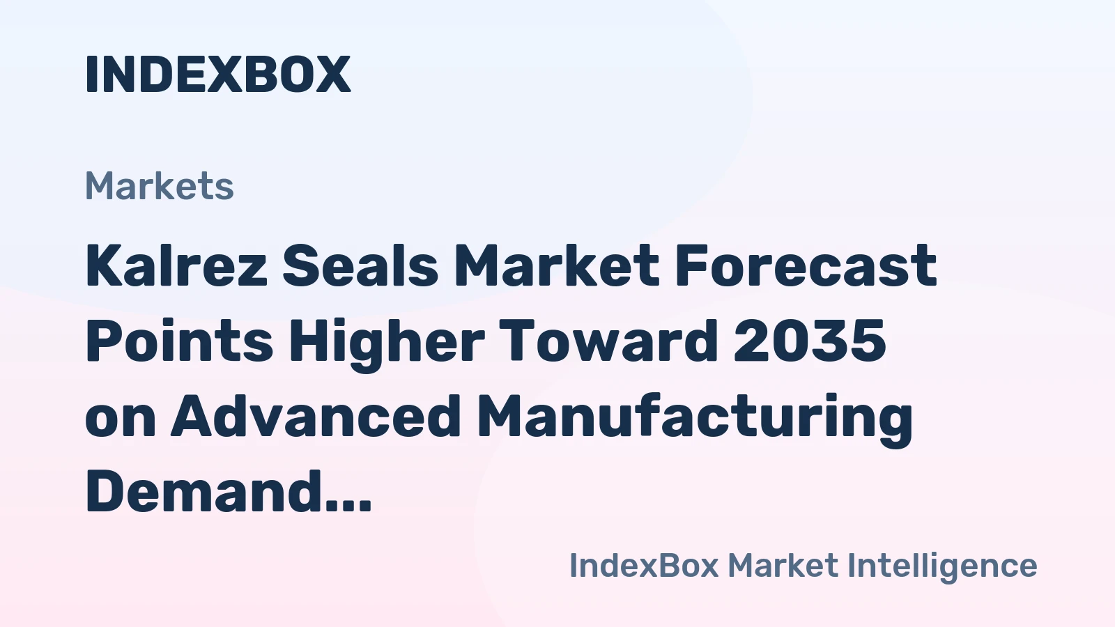 Kalrez Seals Market Forecast Points Higher Toward 2035 on Advanced Manufacturing Demand