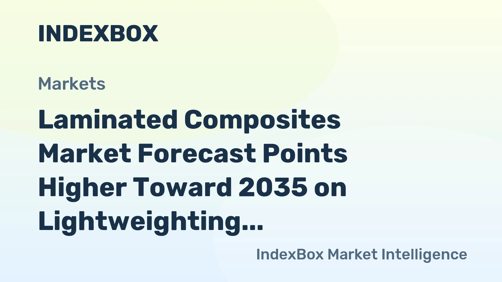 Laminated Composites Market Forecast Points Higher Toward 2035 on Lightweighting Demand
