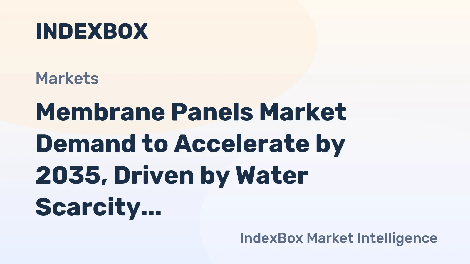 Membrane Panels Market Demand to Accelerate by 2035, Driven by Water Scarcity and Industrial Sustainability