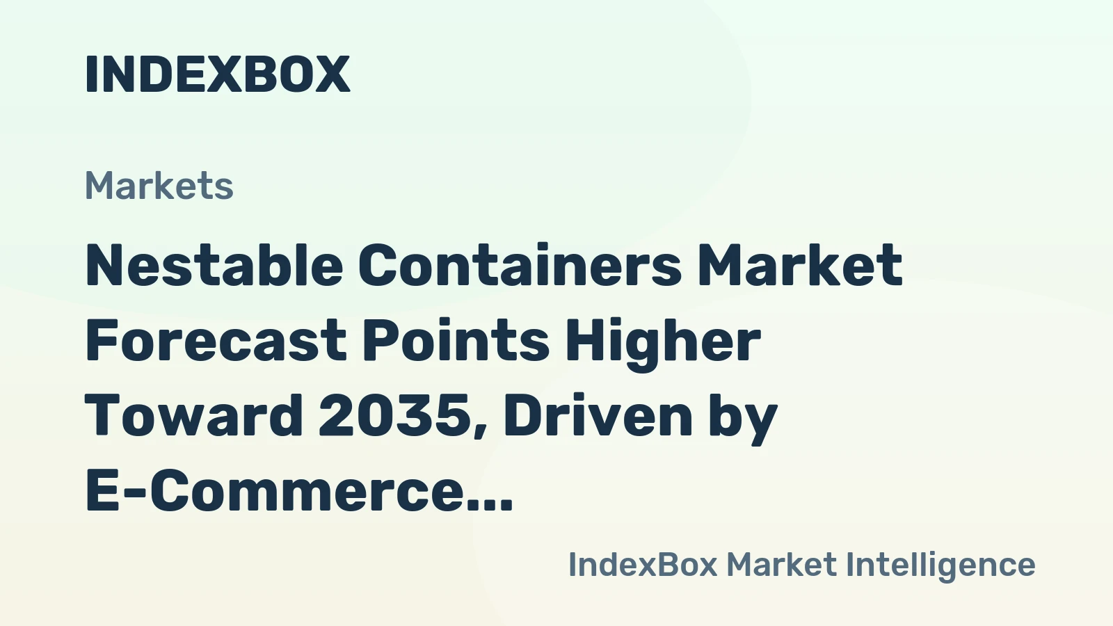 Nestable Containers Market Forecast Points Higher Toward 2035, Driven by E-Commerce Logistics