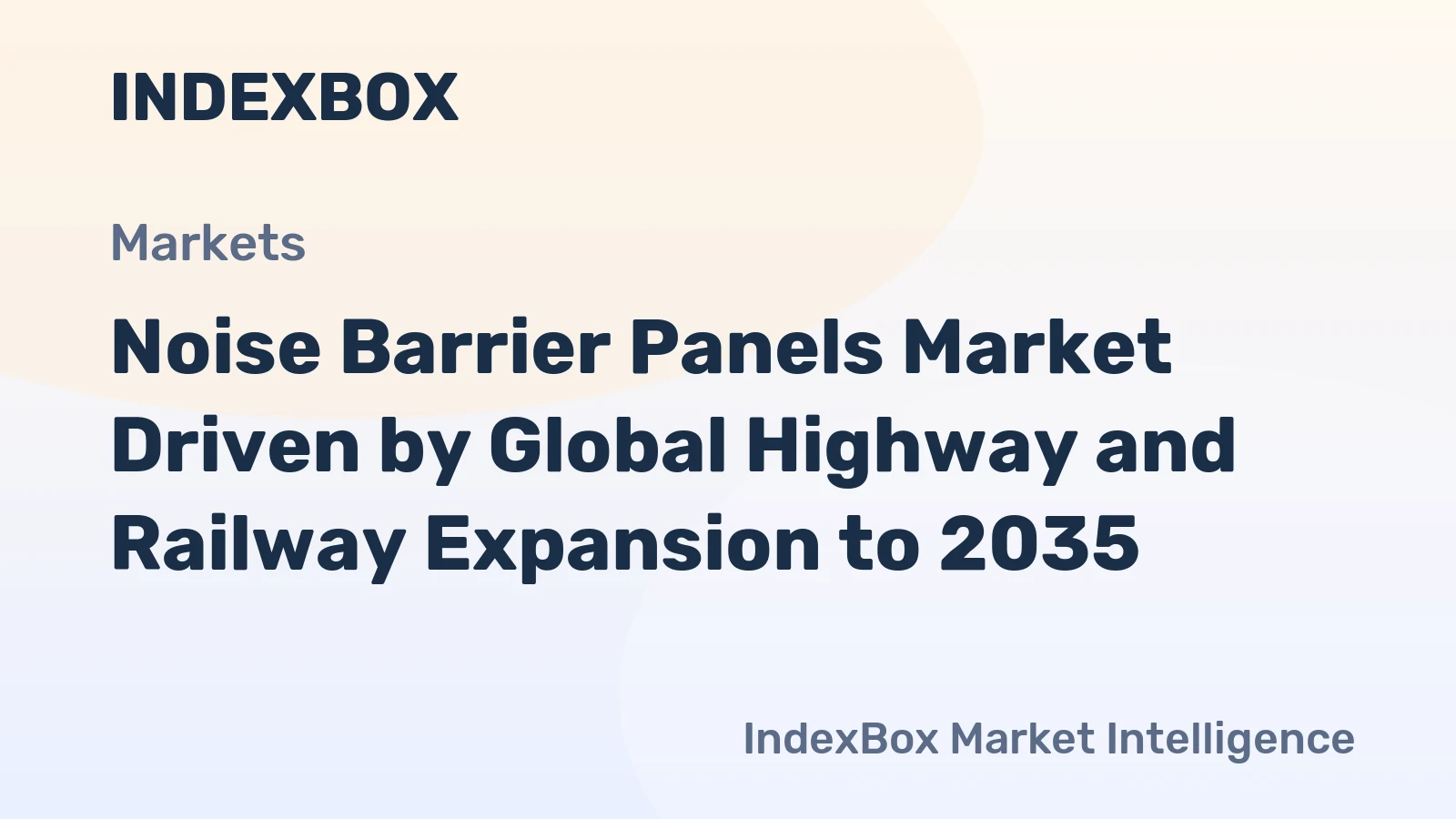 Noise Barrier Panels Market Driven by Global Highway and Railway Expansion to 2035