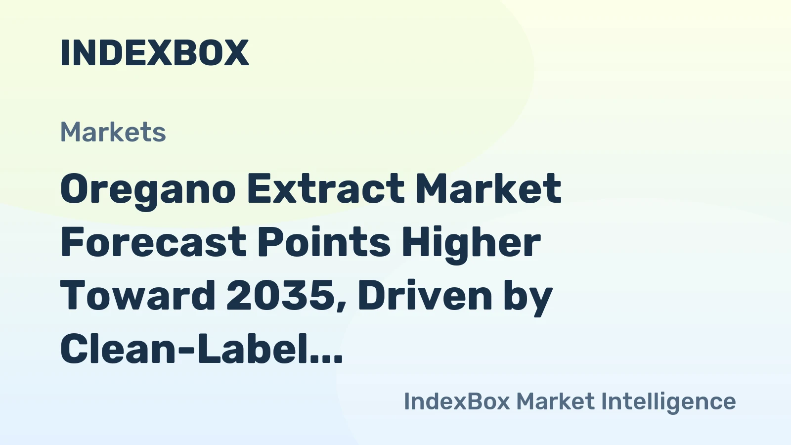 Oregano Extract Market Forecast Points Higher Toward 2035, Driven by Clean-Label Food Demand