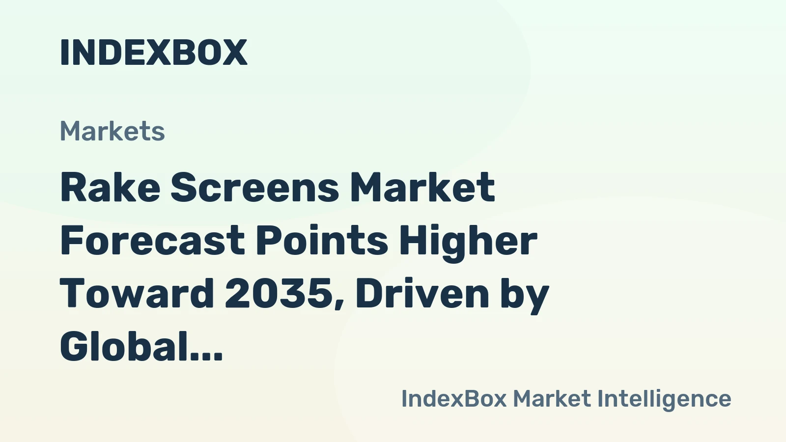 Rake Screens Market Forecast Points Higher Toward 2035, Driven by Global Infrastructure Modernization