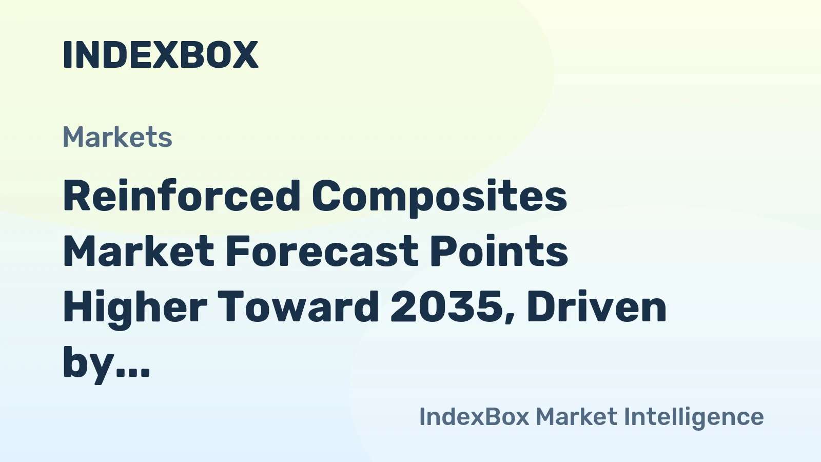 Reinforced Composites Market Forecast Points Higher Toward 2035, Driven by Lightweighting Imperatives