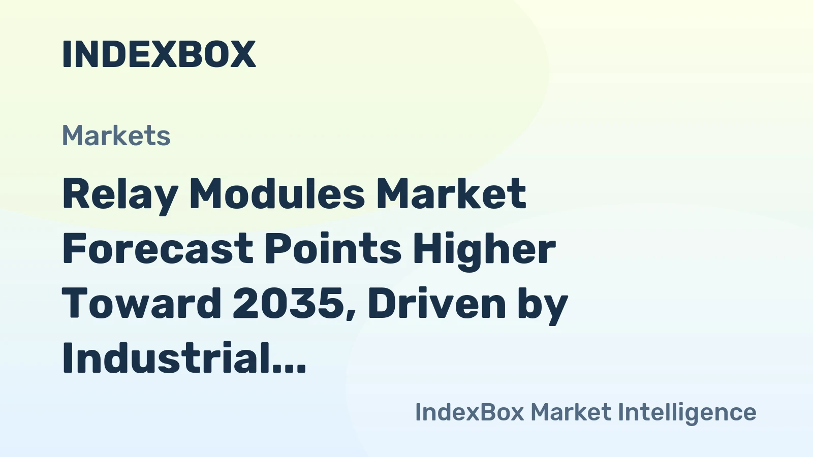 Relay Modules Market Forecast Points Higher Toward 2035, Driven by Industrial Automation