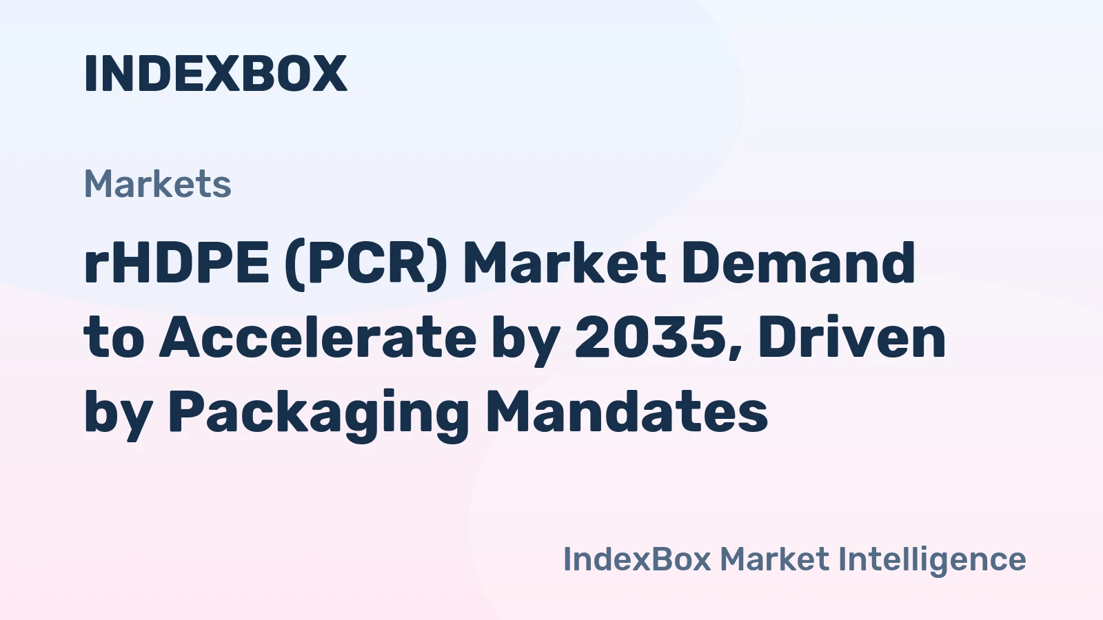 rHDPE (PCR) Market Demand to Accelerate by 2035, Driven by Packaging Mandates