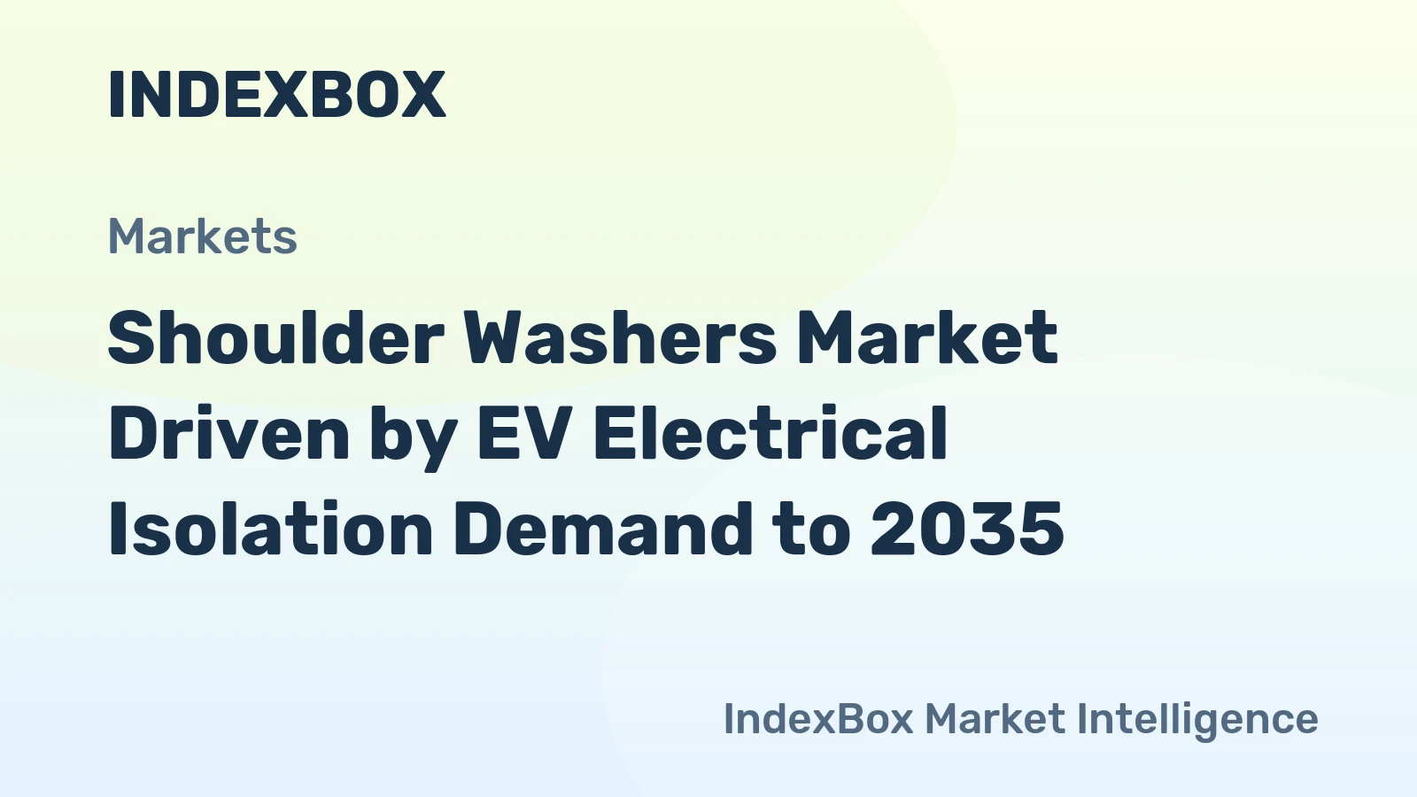Shoulder Washers Market Driven by EV Electrical Isolation Demand to 2035