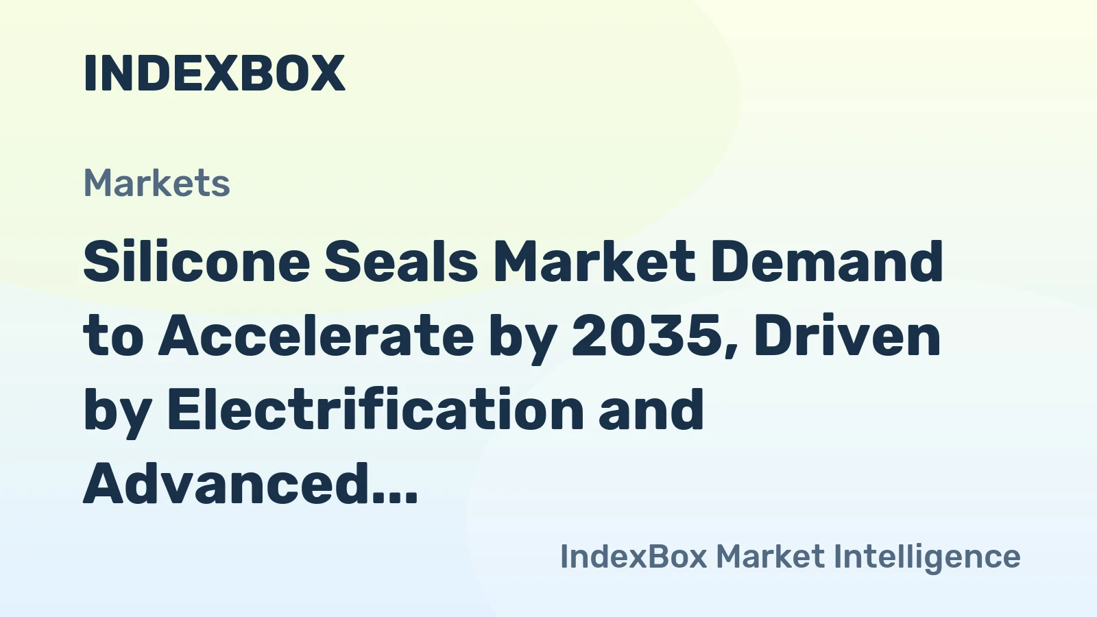 Silicone Seals Market Demand to Accelerate by 2035, Driven by Electrification and Advanced Manufacturing