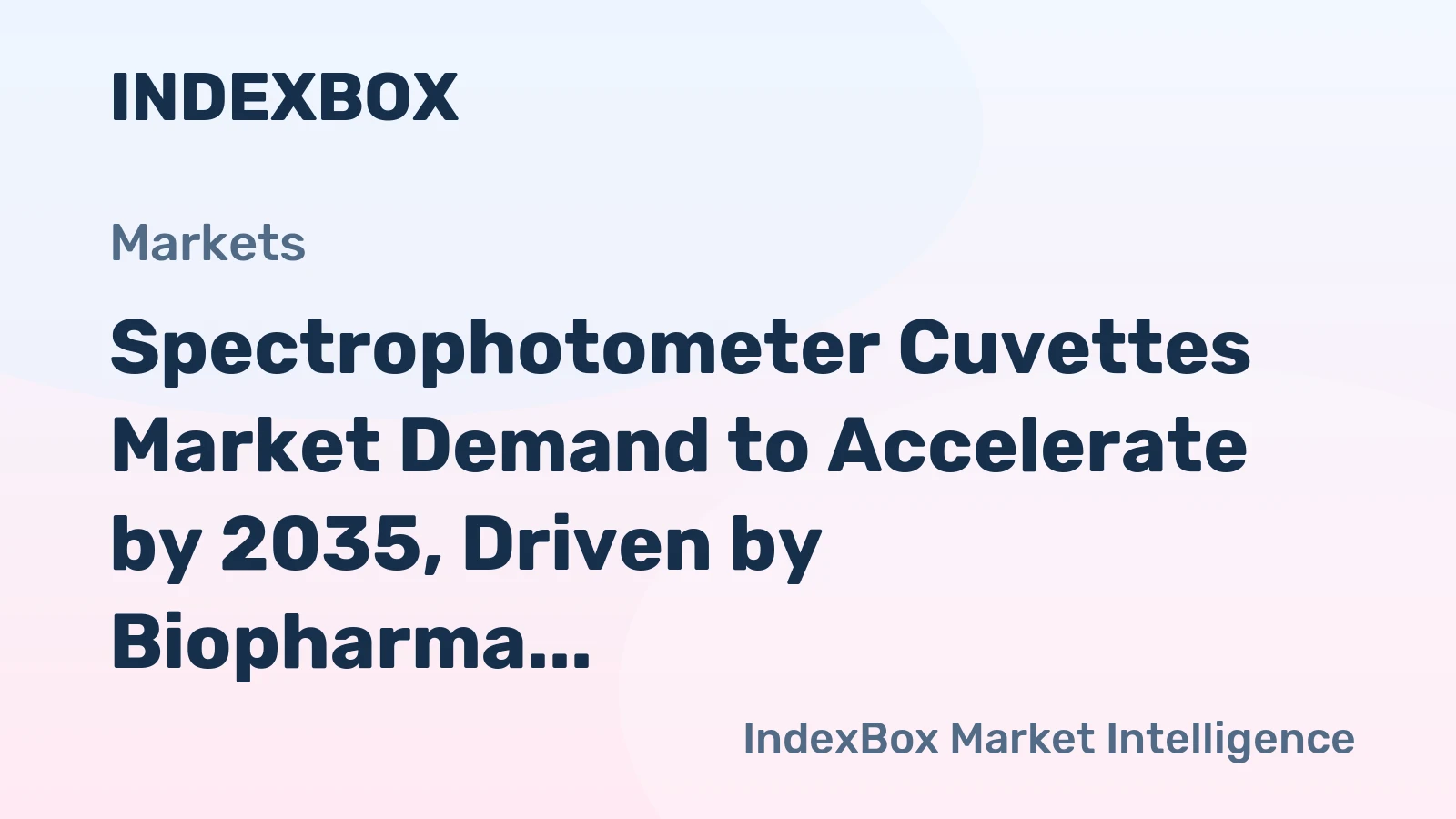 Spectrophotometer Cuvettes Market Demand to Accelerate by 2035, Driven by Biopharma R&D Expansion