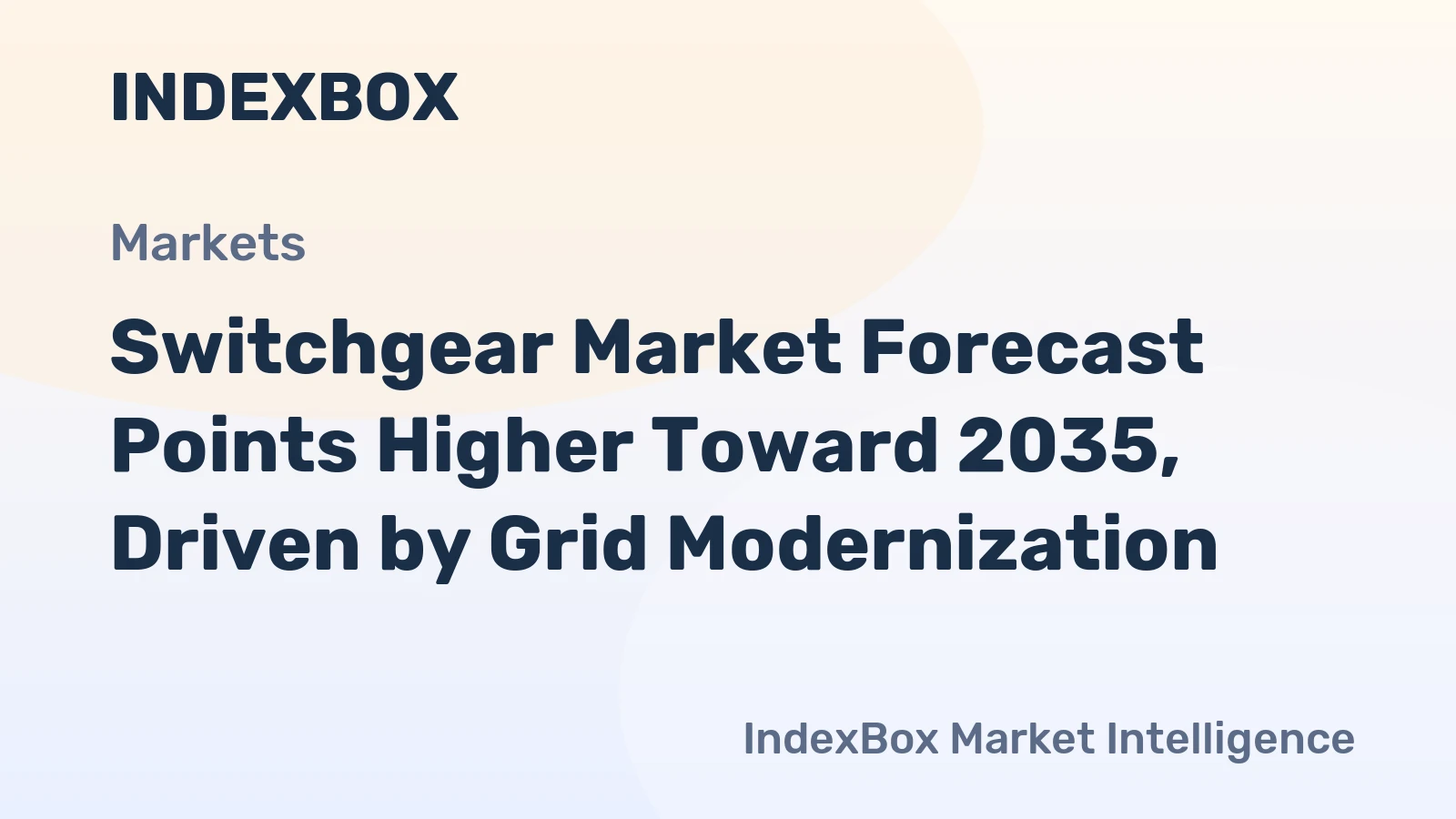 Switchgear Market Forecast Points Higher Toward 2035, Driven by Grid Modernization
