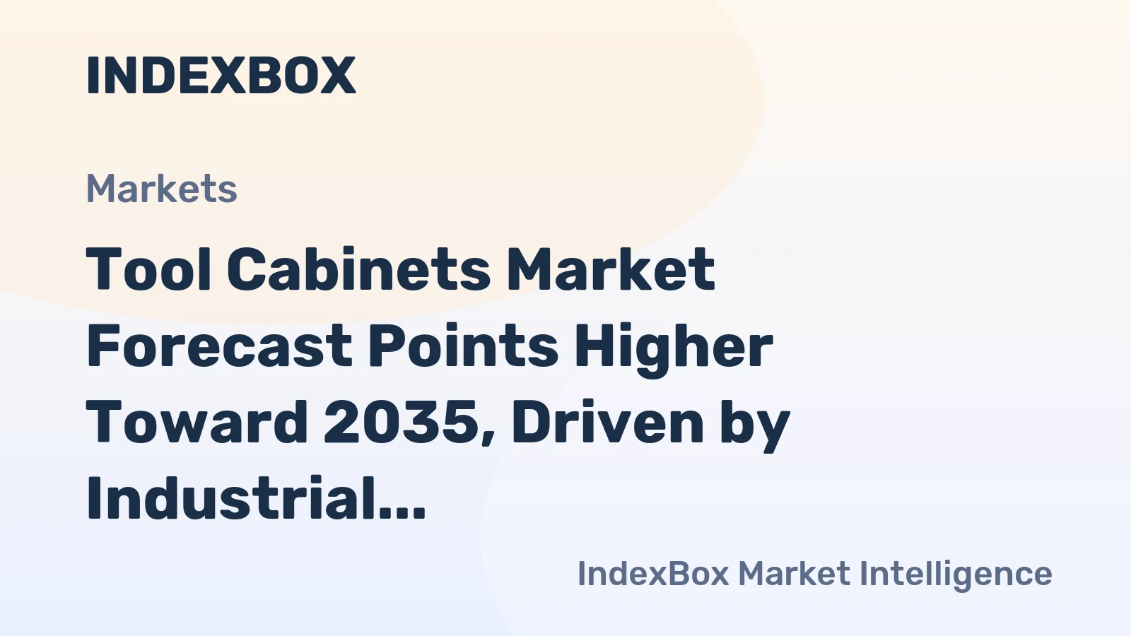 Tool Cabinets Market Forecast Points Higher Toward 2035, Driven by Industrial Modernization