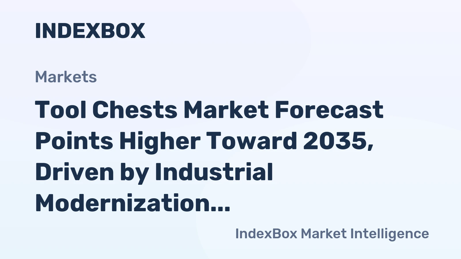 Tool Chests Market Forecast Points Higher Toward 2035, Driven by Industrial Modernization