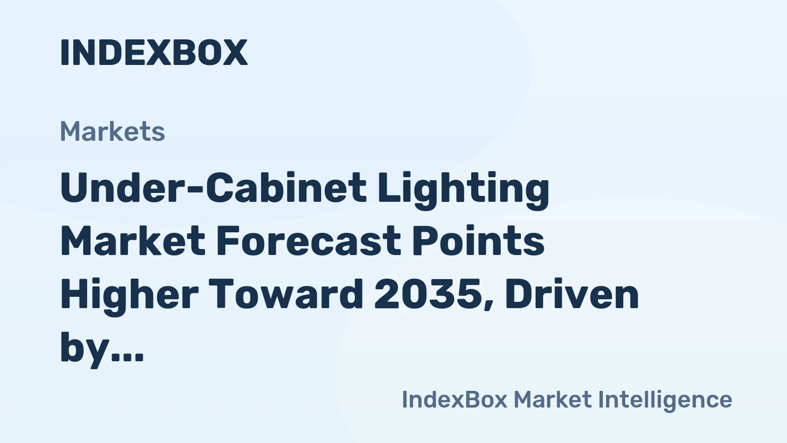 Under-Cabinet Lighting Market Forecast Points Higher Toward 2035, Driven by Smart Home Integration